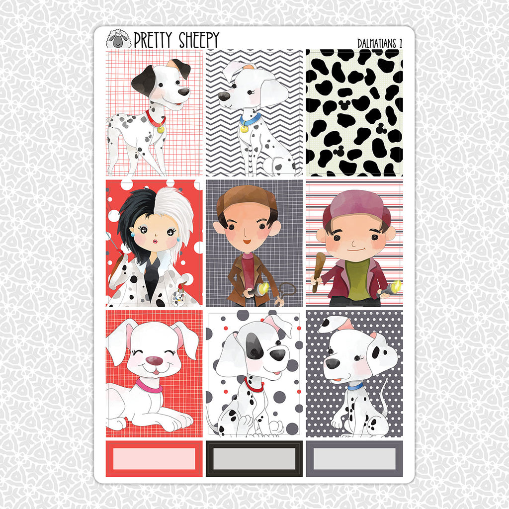 Dalmatians Weekly Planner Stickers Collection – Pretty Sheepy