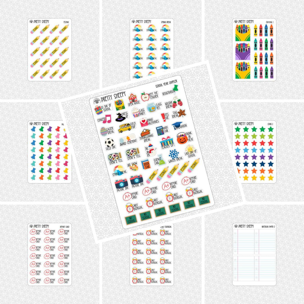 New Releases! Back to School & Functional Stickers – Pretty Sheepy