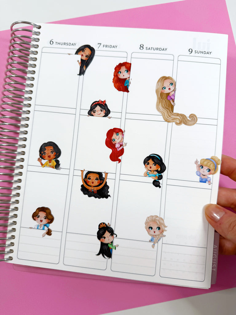 Peeking Princesses Stickers – Pretty Sheepy