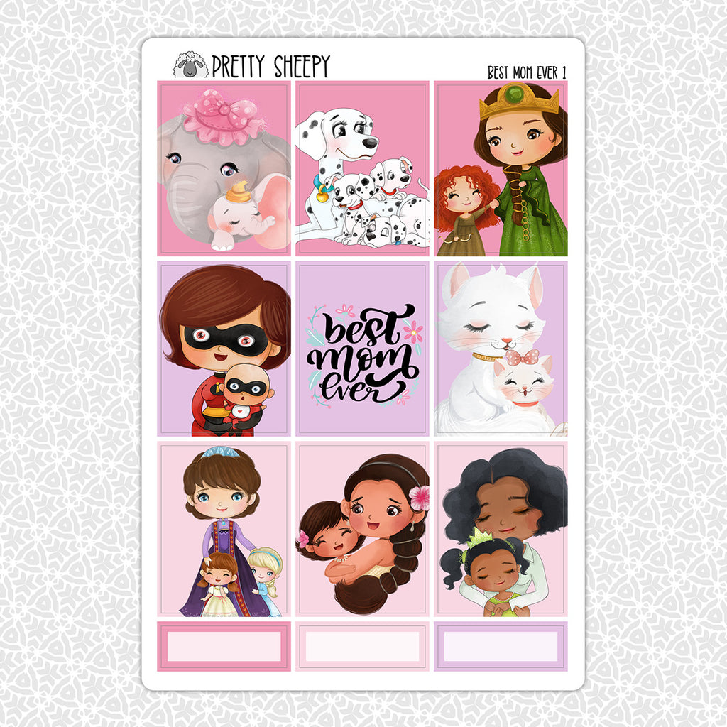 Best Mom Ever Weekly Planner Stickers Collection – Pretty Sheepy