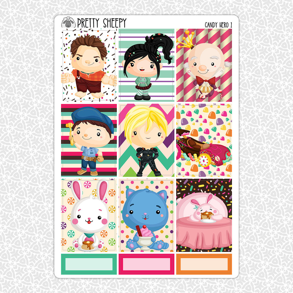 Candy Hero Weekly Planner Stickers Collection – Pretty Sheepy
