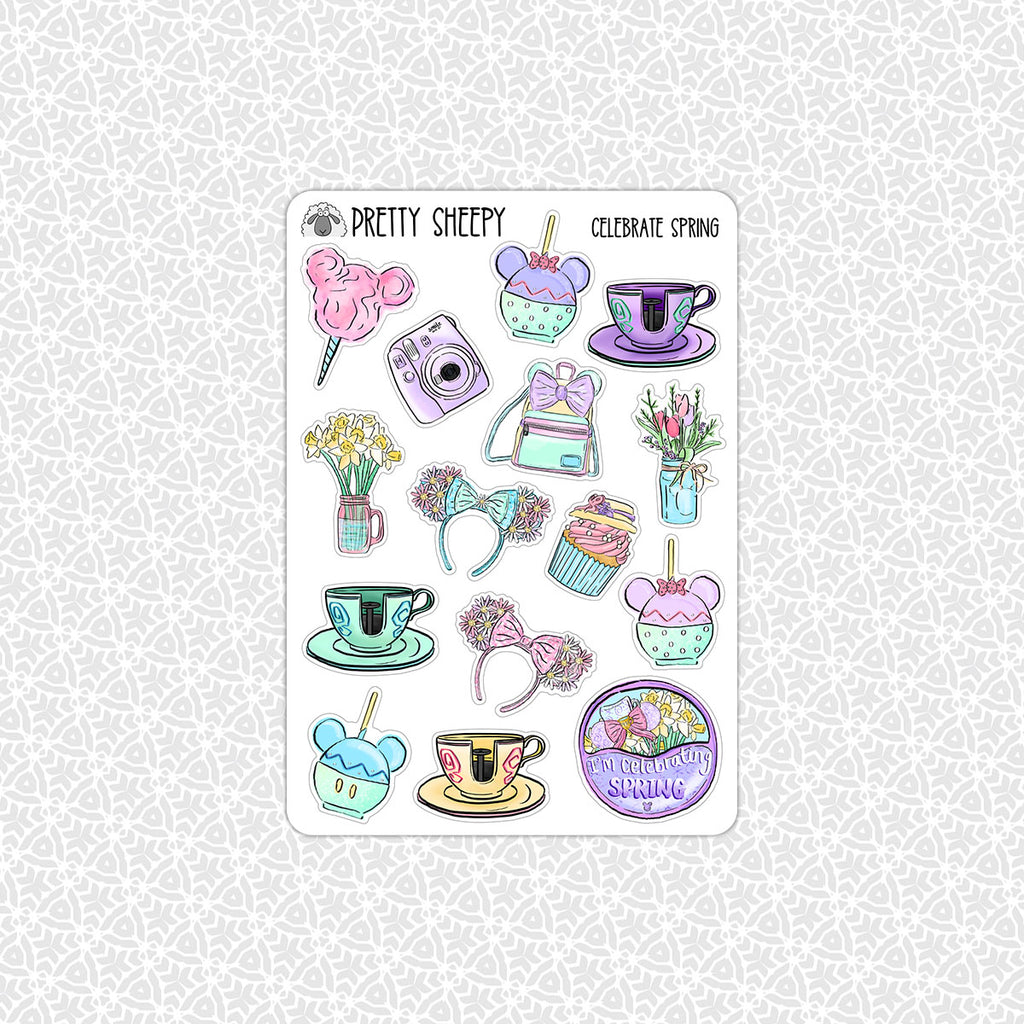 Celebrate Spring Stickers – Pretty Sheepy
