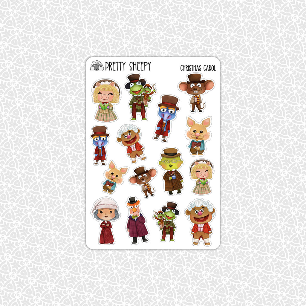 Christmas Carol Stickers – Pretty Sheepy