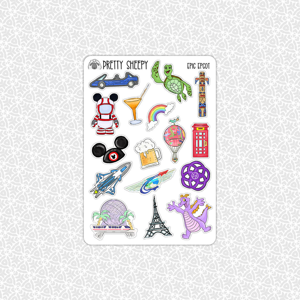Epic Epcot Stickers – Pretty Sheepy