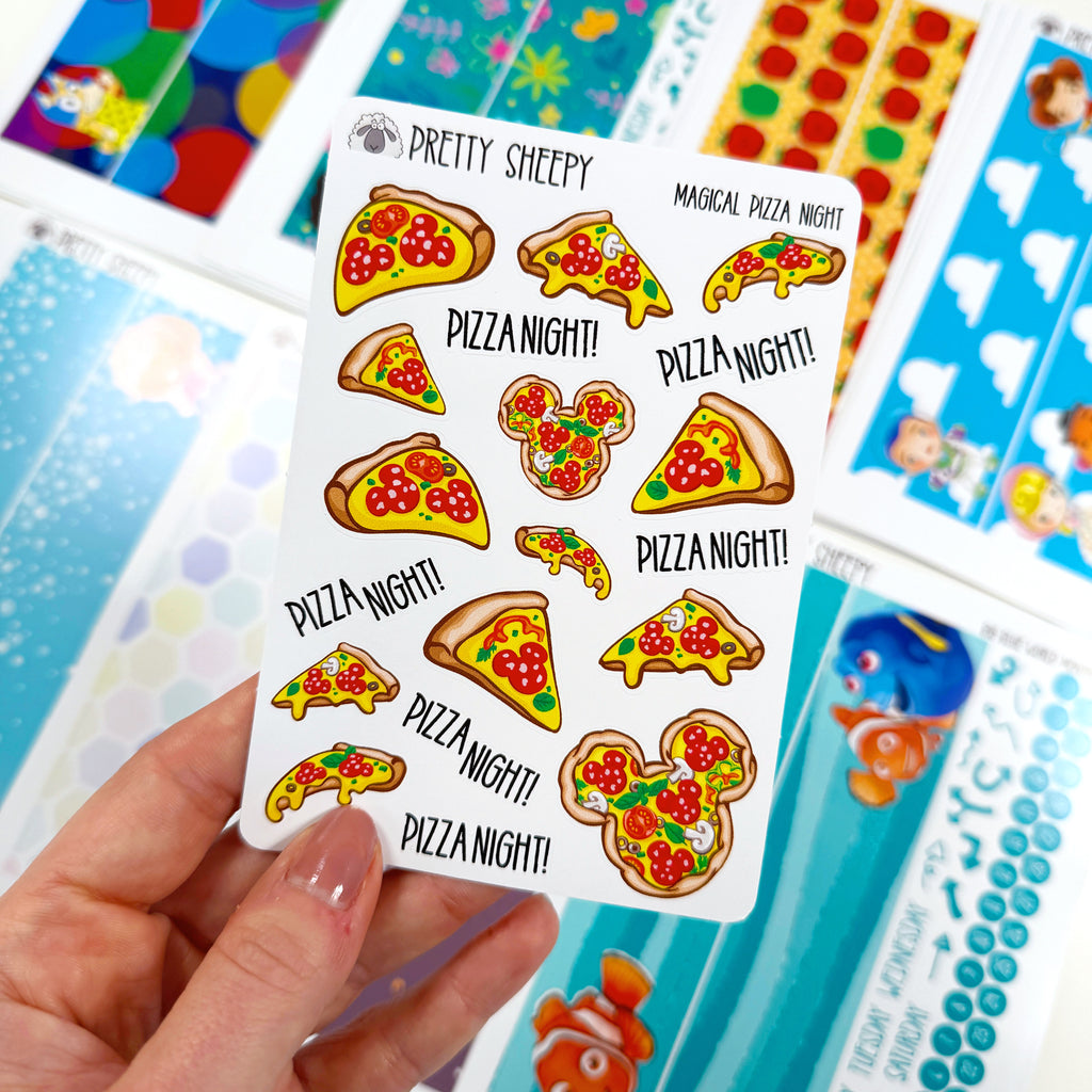 Magical Pizza Night Stickers – Pretty Sheepy