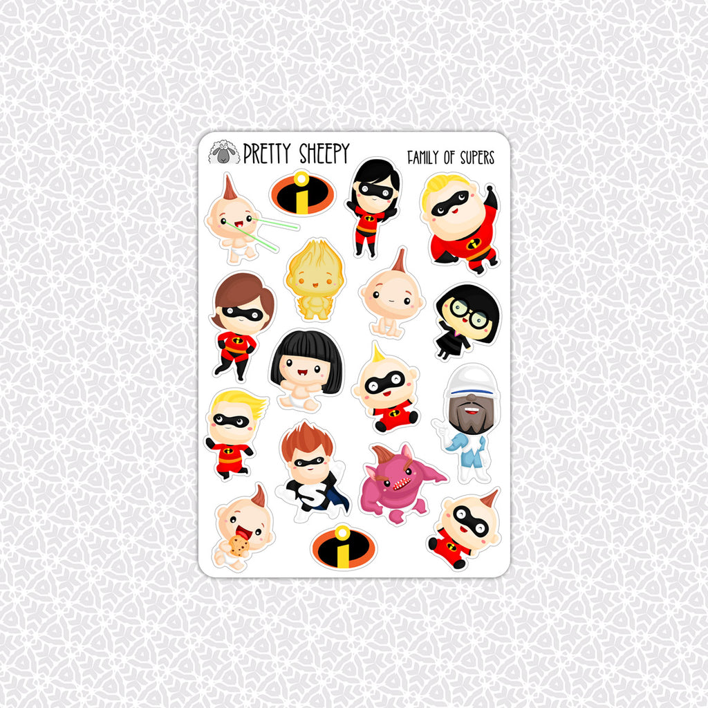 Family of Supers Stickers – Pretty Sheepy