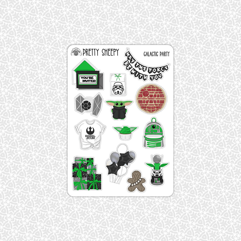 Galactic Party Stickers – Pretty Sheepy