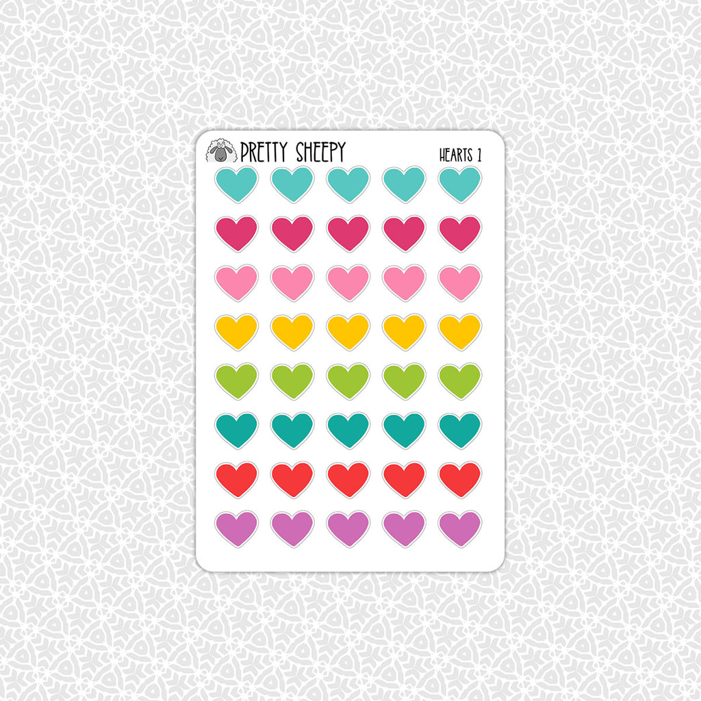 Heart Stickers – Pretty Sheepy