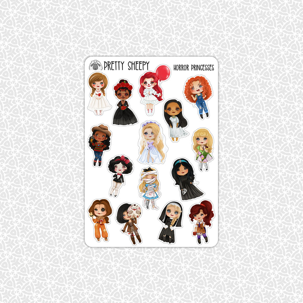 Horror Princesses Stickers – Pretty Sheepy