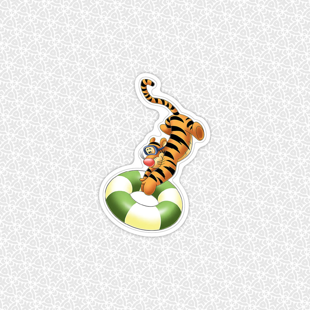 Hundred Acre Summer Tigger Easy Peel Premium Vinyl Die Cut Sticker ...