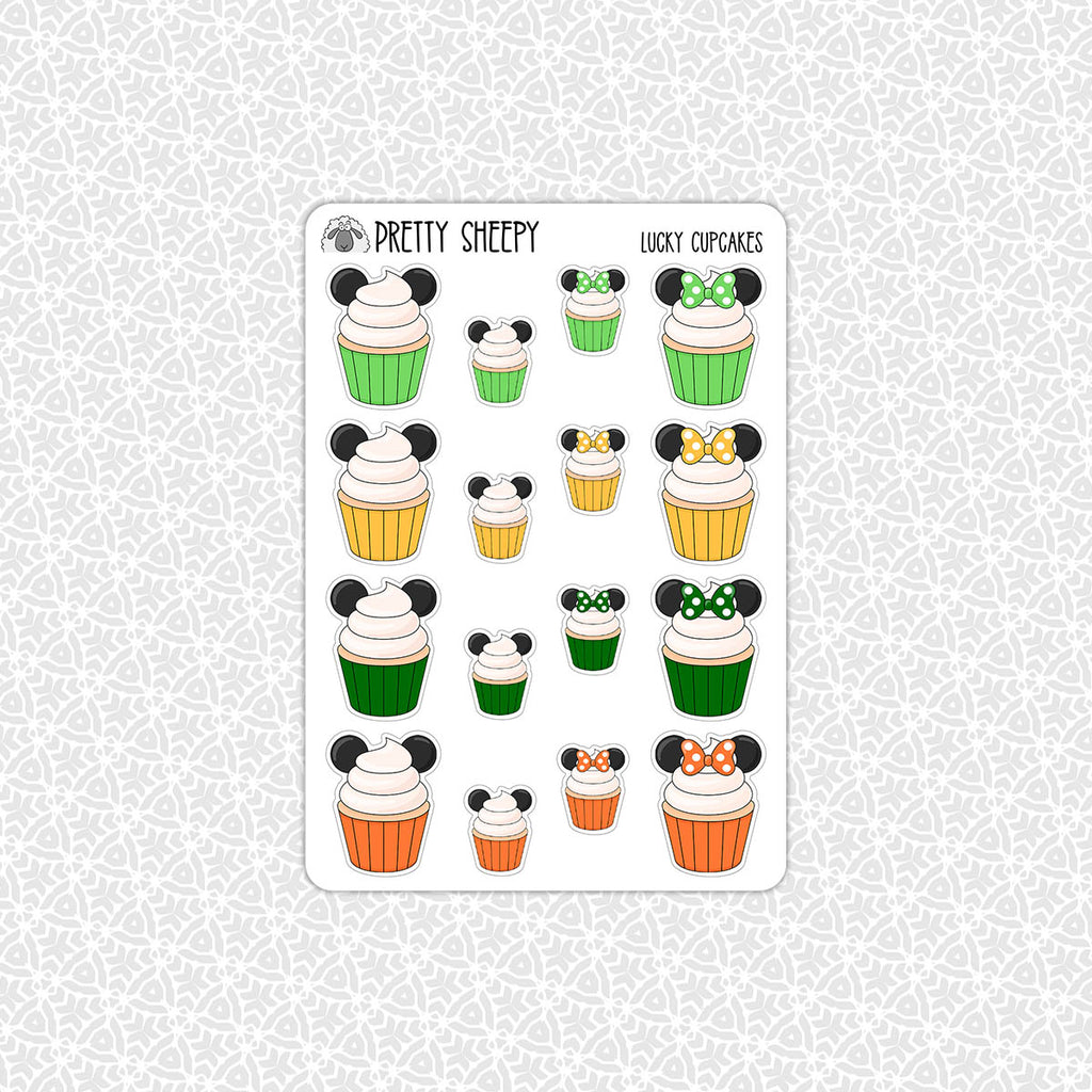 Lucky Cupcakes Stickers – Pretty Sheepy