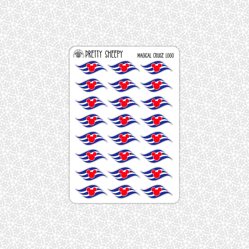 Magical Cruise Logo Stickers – Pretty Sheepy