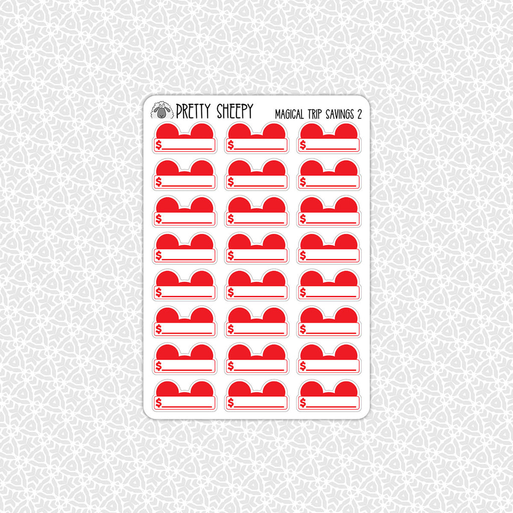 Magical Trip Savings Stickers – Pretty Sheepy