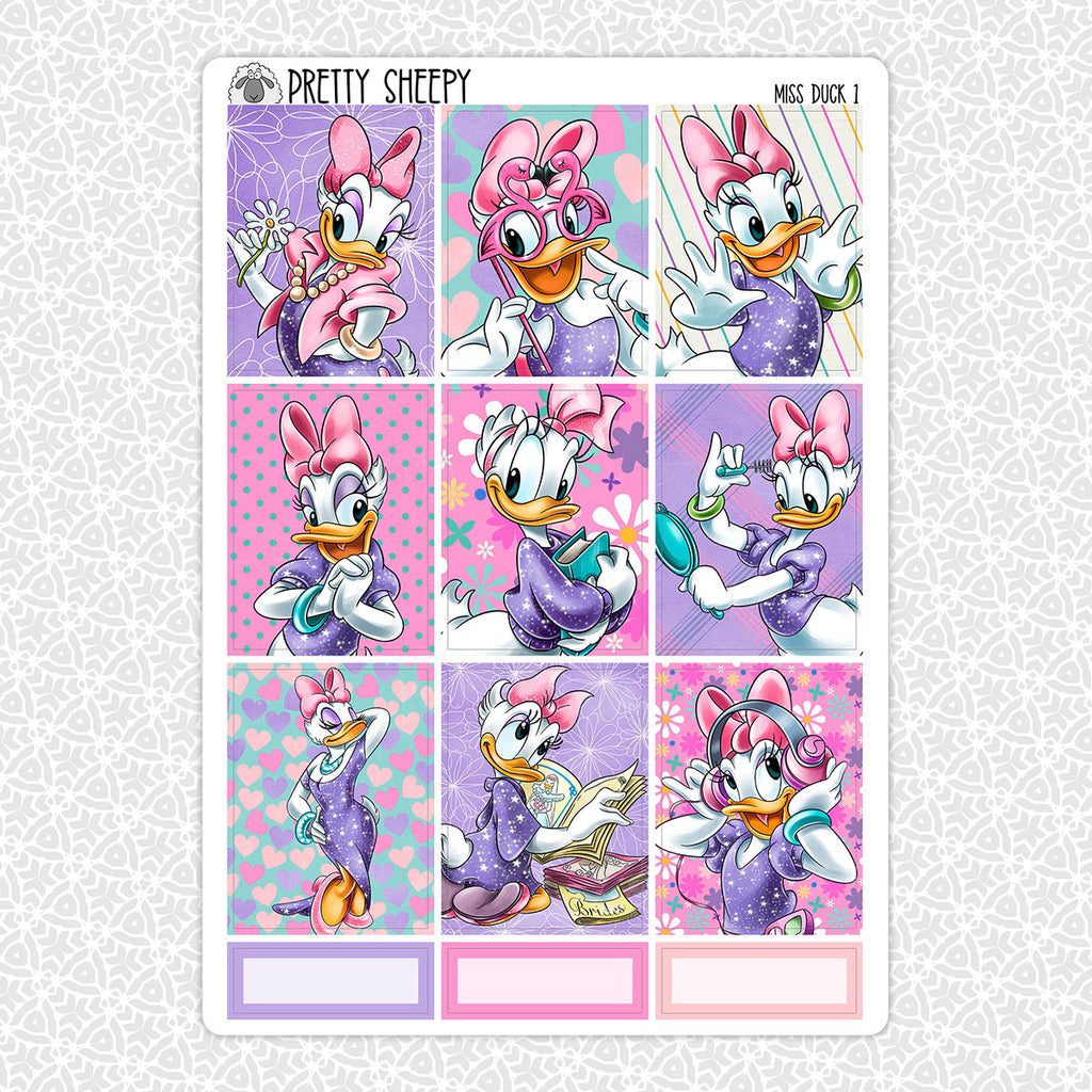 Miss Duck Weekly Planner Stickers Collection – Pretty Sheepy