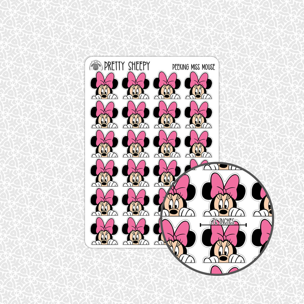 Peeking Mouse Stickers – Pretty Sheepy