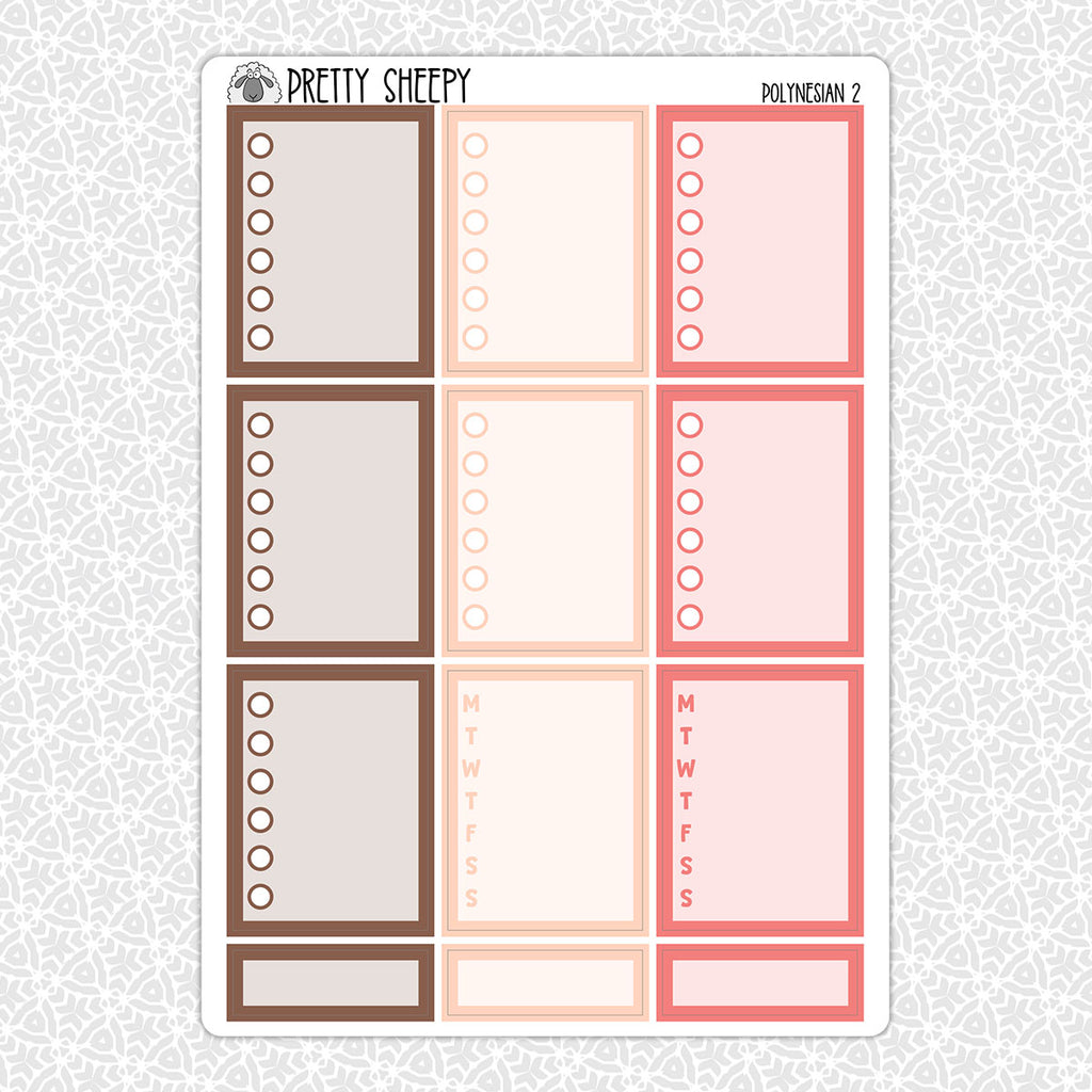 Polynesian Planner Stickers Collection – Pretty Sheepy
