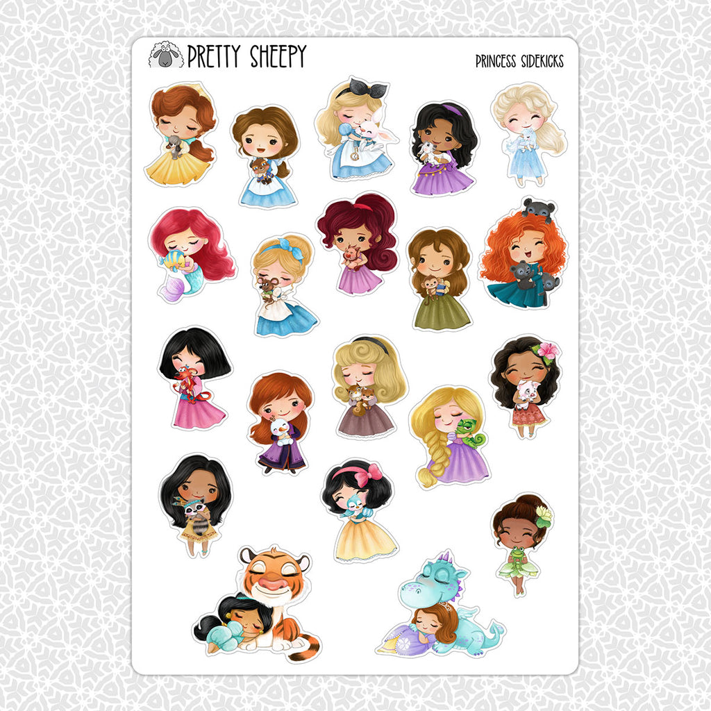 Princess Sidekicks Stickers – Pretty Sheepy
