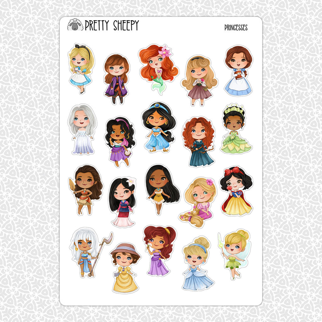 Princesses Stickers – Pretty Sheepy