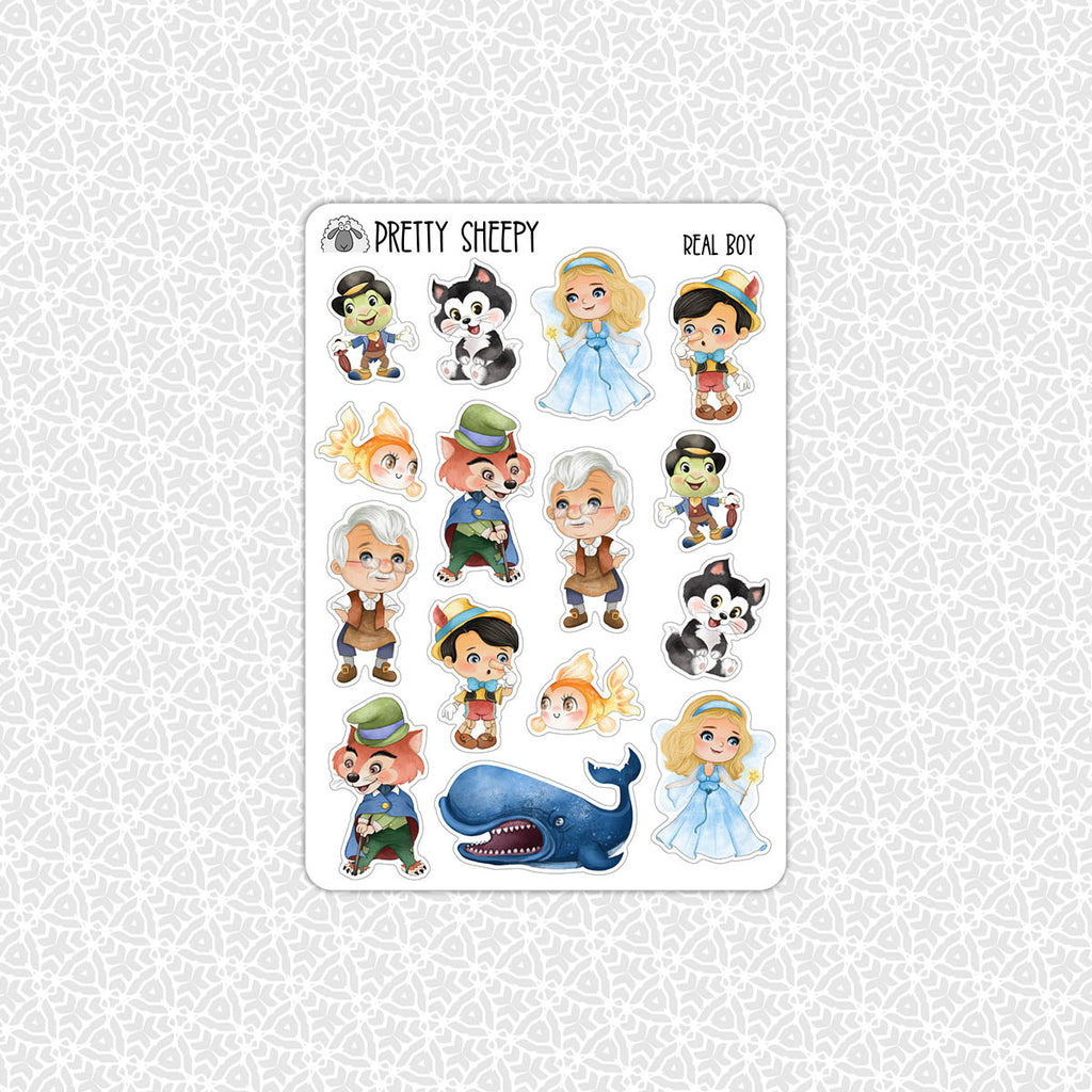 Real Boy Stickers – Pretty Sheepy