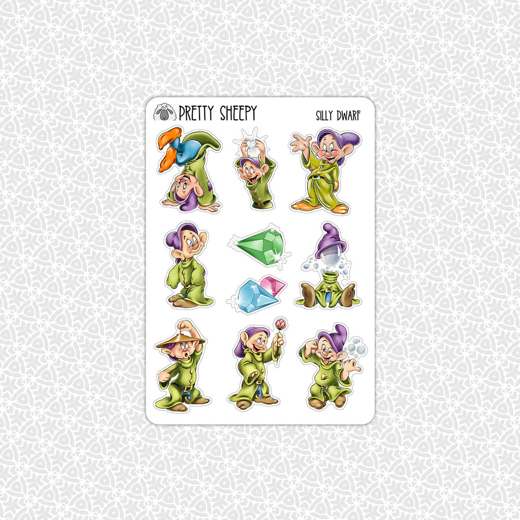 Silly Dwarf Weekly Planner Stickers Collection – Pretty Sheepy
