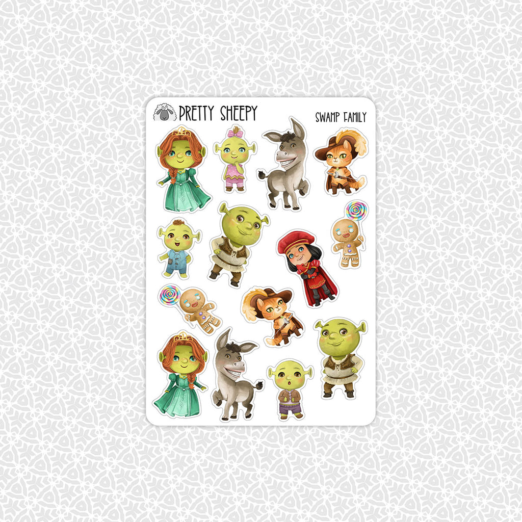 Swamp Family Stickers – Pretty Sheepy