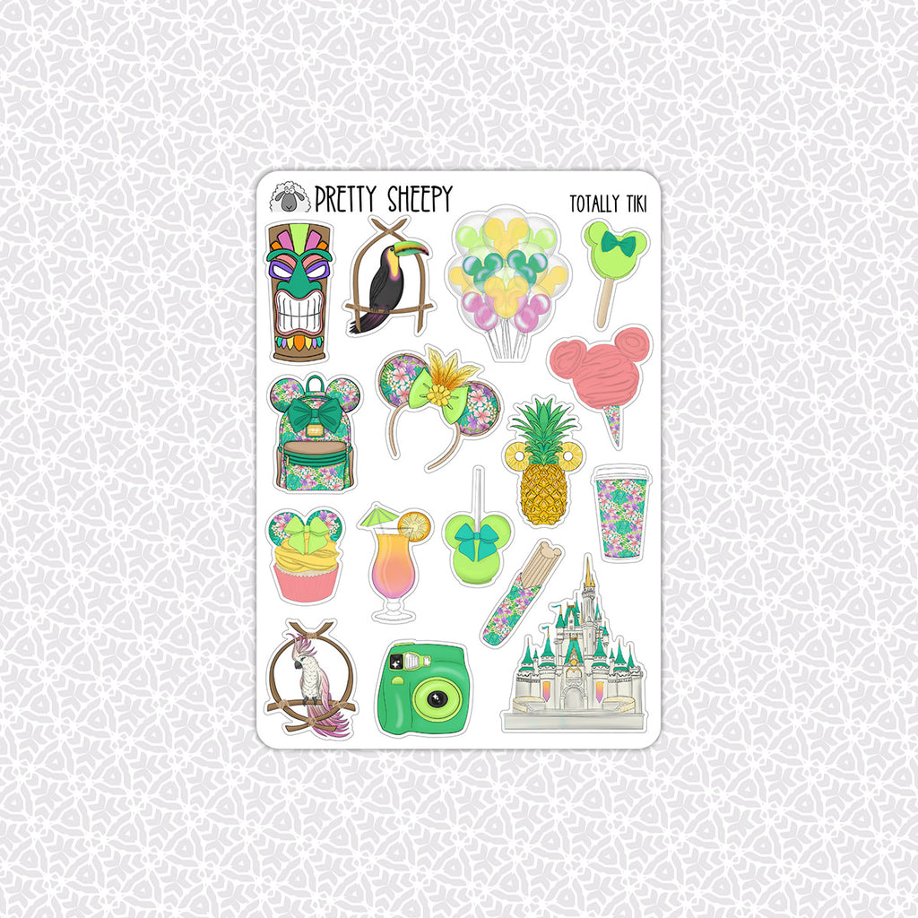 Totally Tiki Stickers – Pretty Sheepy