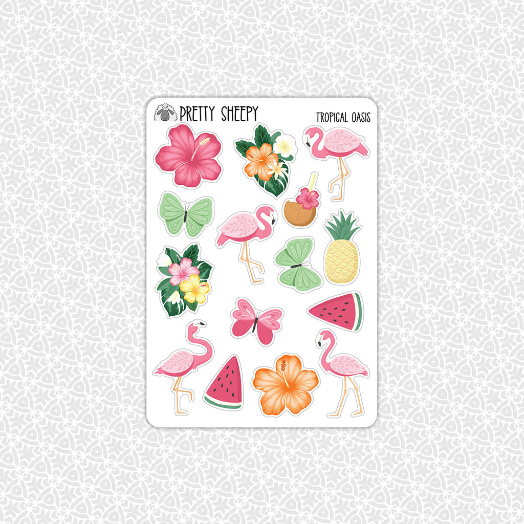 Tropical Oasis Stickers – Pretty Sheepy