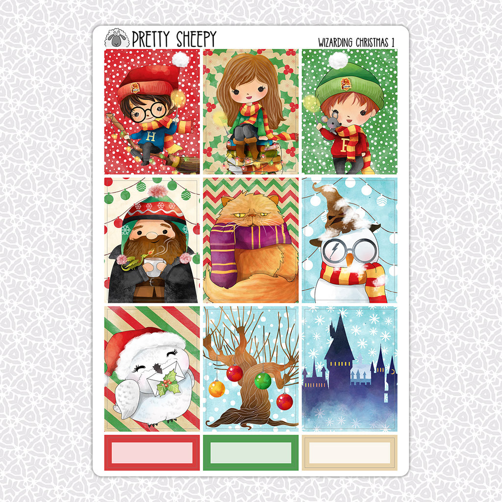 Wizarding Christmas Weekly Planner Stickers Collection – Pretty Sheepy