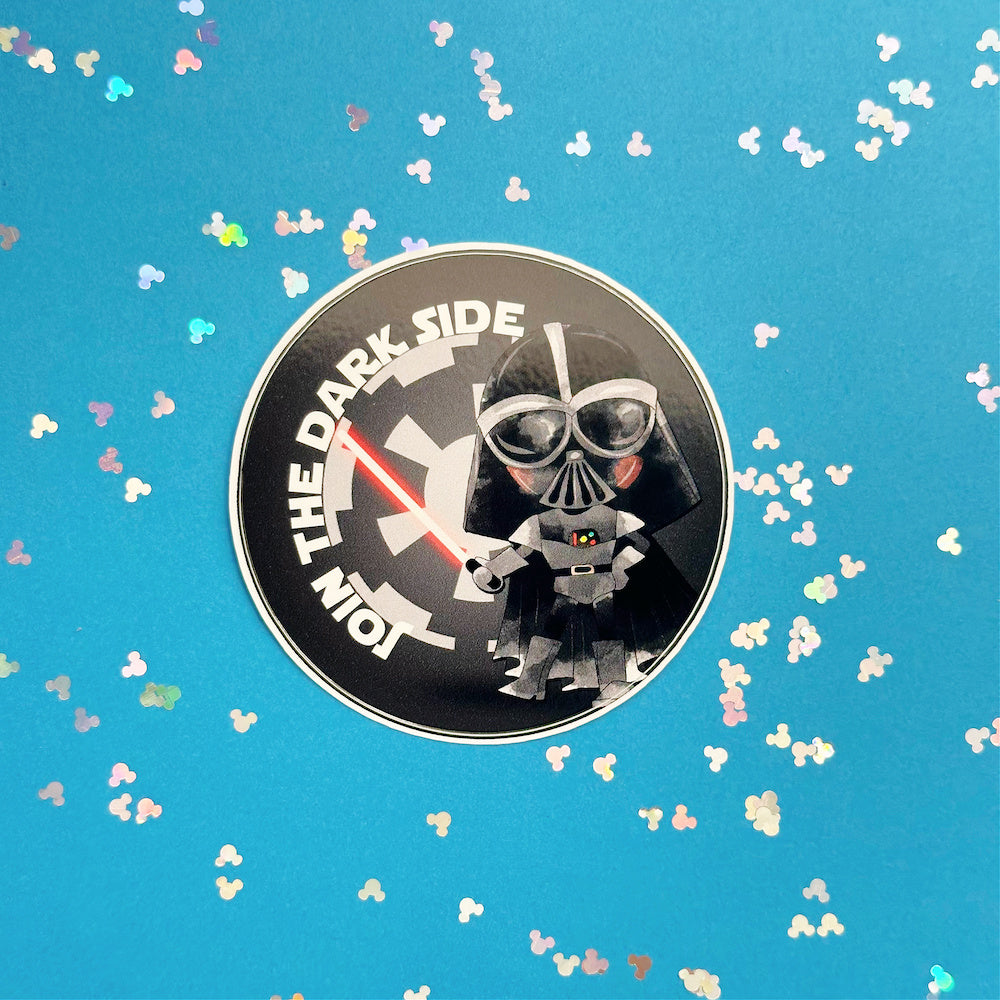 Dark Side Easy Peel Premium Vinyl Die Cut Sticker – Pretty Sheepy