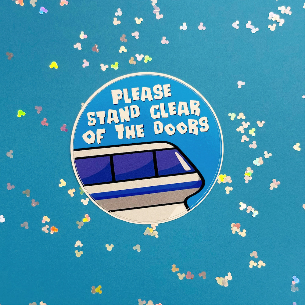 Monorail Circle Easy Peel Premium Vinyl Die Cut Sticker – Pretty Sheepy