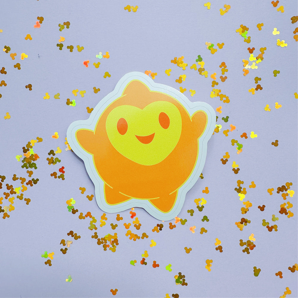 Wish Star Happy Easy Peel Premium Vinyl Die Cut Sticker – Pretty Sheepy